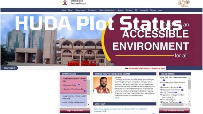 HUDA Plot Status : Check Your Plot Details Online Easily Sector Wise at ...